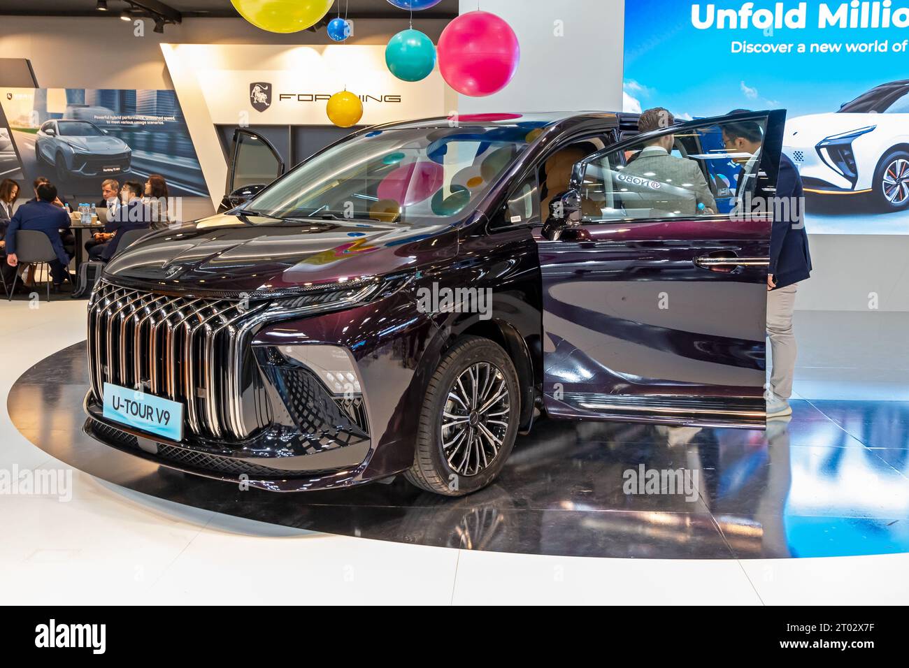 Dongfeng Forthing U-Tour V9 MPV car at the IAA Mobility 2023 motor show in Munich, Germany ...