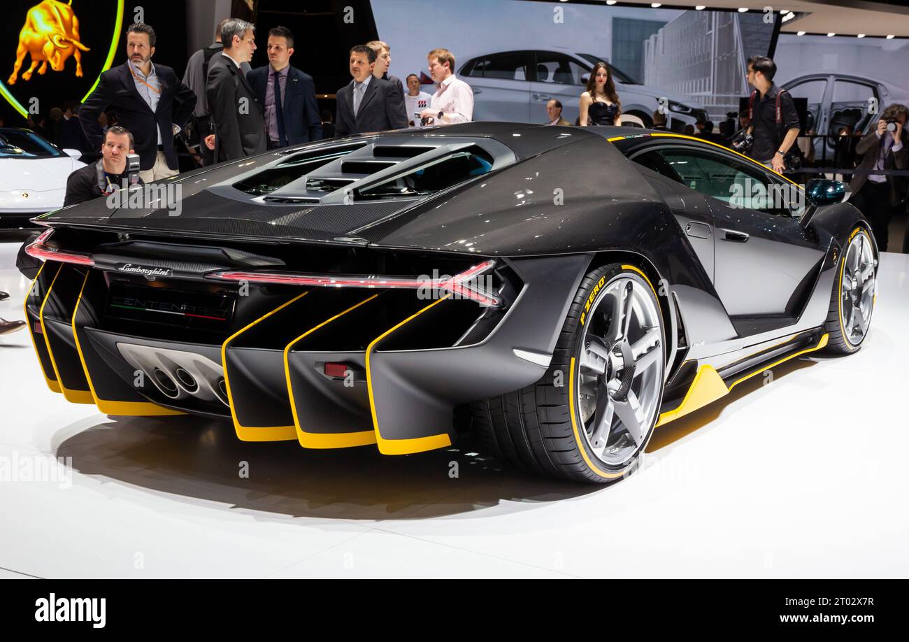 Lamborghini LP 770-4 Centenario sprots car showcased at the Geneva ...