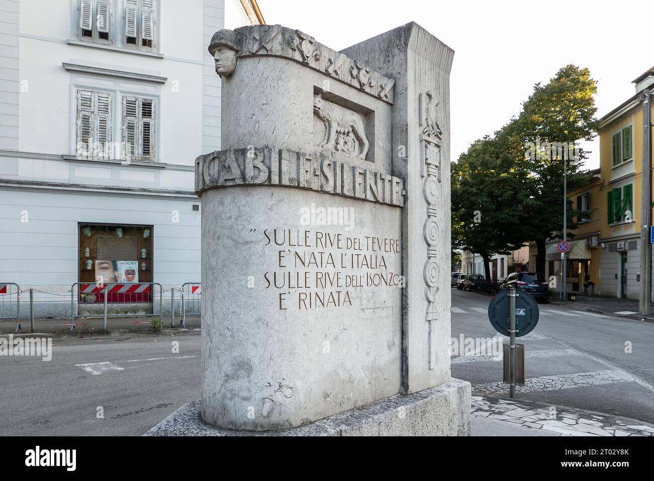 Gorizia, Italy - Stone monument of the Fascist Era dedicated to the ...
