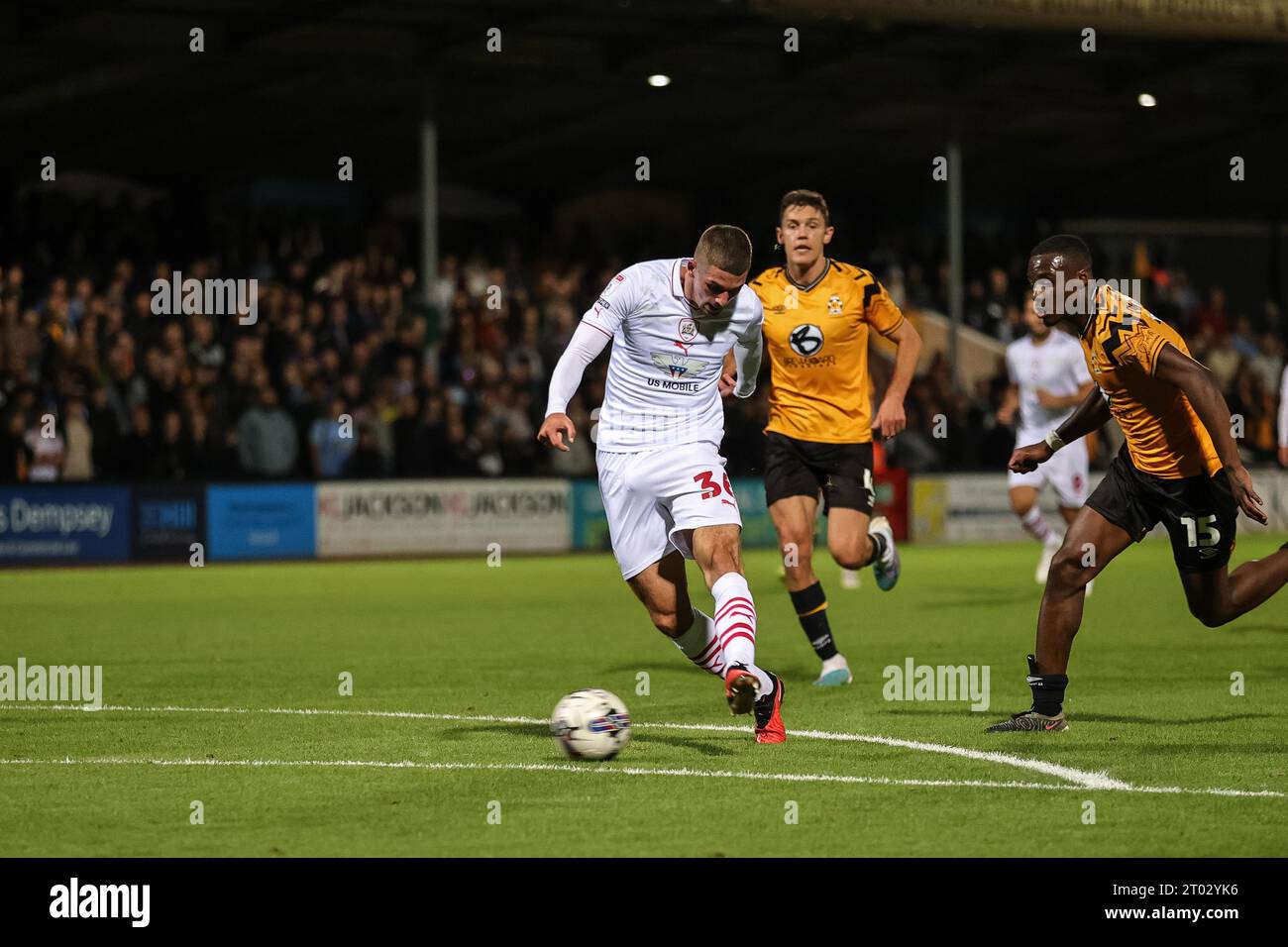 Max Watters #36 of Barnsley scores to make it 0-3 during the Sky Bet ...