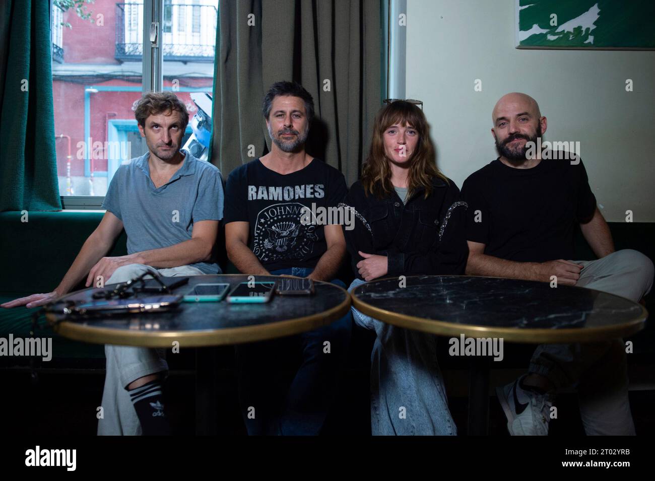 (L-R) Actors Julián Villagrán, Hugo Silva and Susana Abaitua, and ...