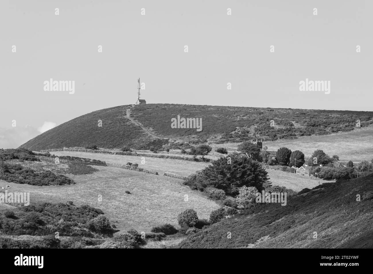 Landscape photo of Countisbury Hill and Watersmeet Valley in Exmmor ...