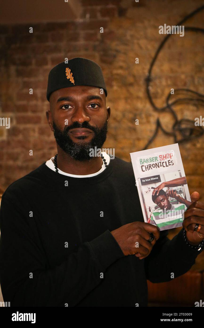 EDITORIAL USE ONLY Inua Ellams at the 'Out of the Margins' charity ...