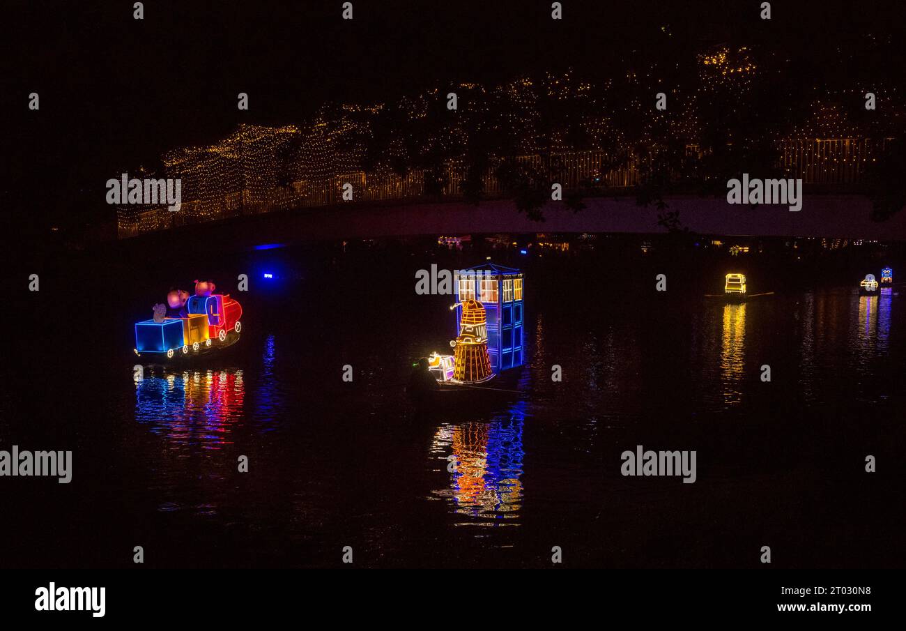 Matlock Bath illumination, a annual parade of illuminated and decorated ...