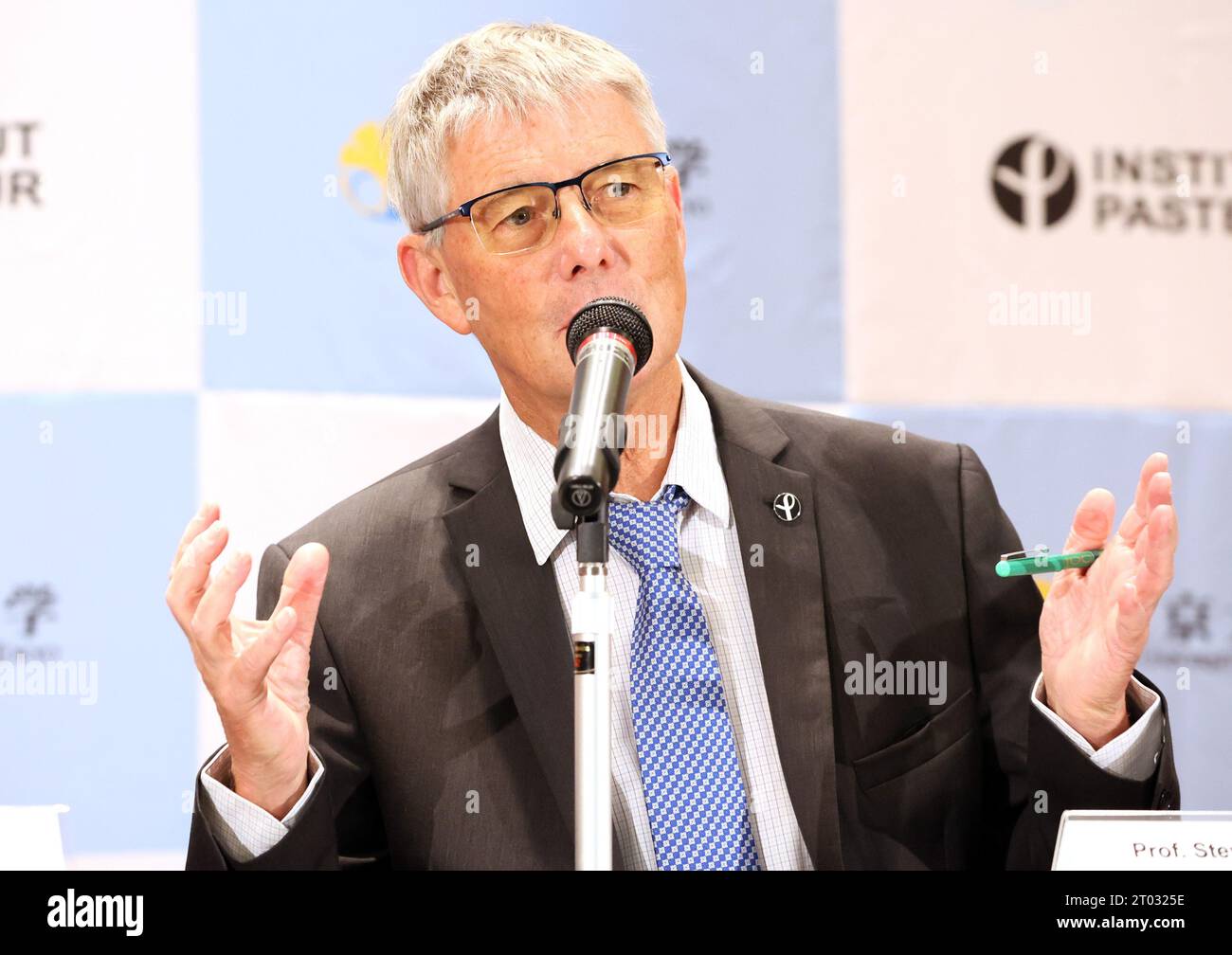 Tokyo, Japan. 3rd Oct, 2023. France's Institut Pasteur director general ...