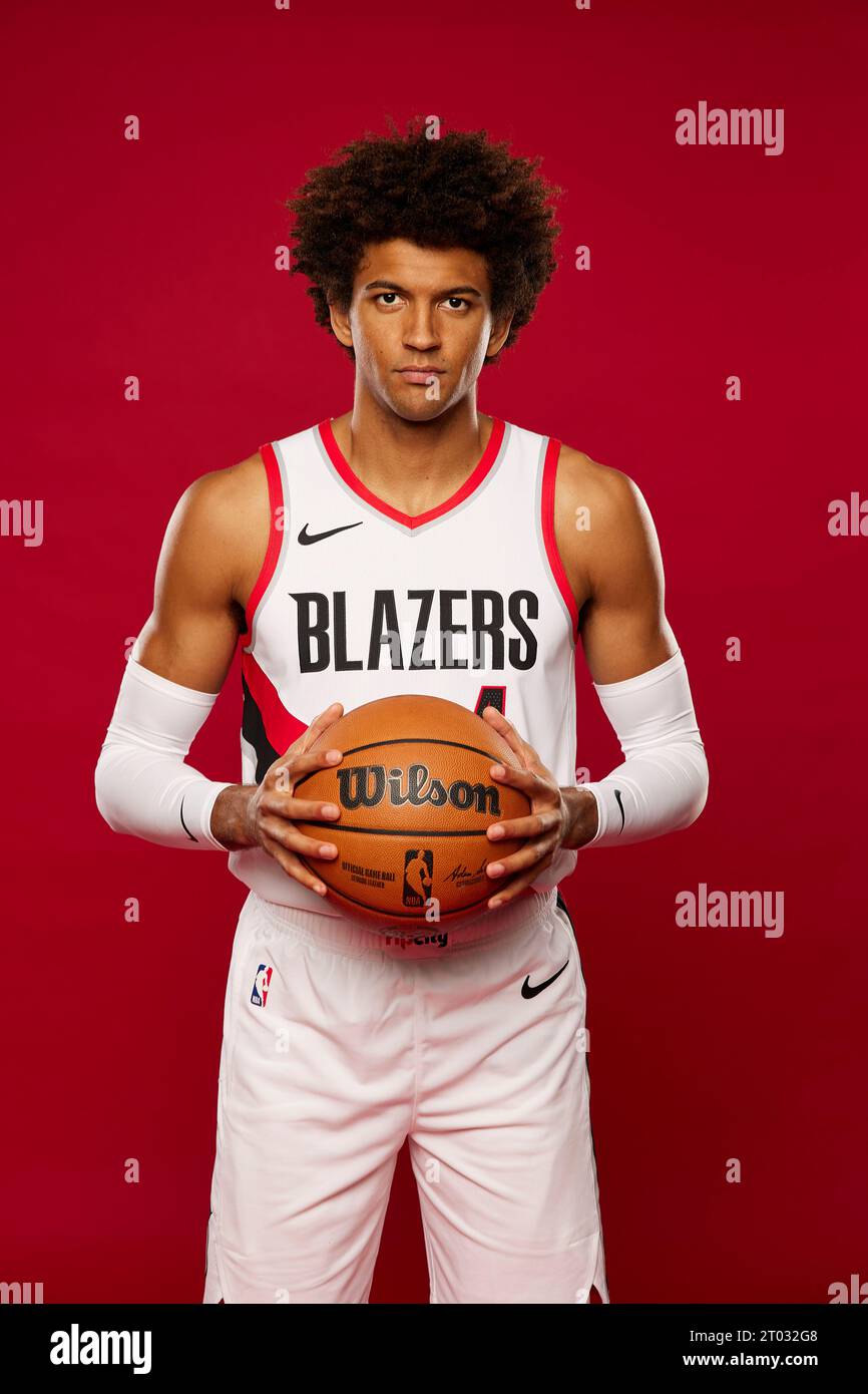 Portland Trail Blazers forward Matisse Thybulle poses for a portrait ...
