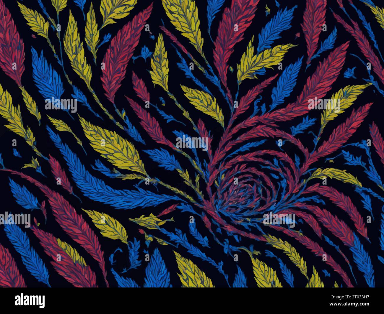 The "Abstract Flower Pattern" a visually captivating image that ...
