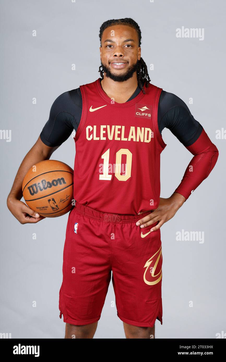 Cleveland Cavaliers guard Darius Garland poses for a portrait during ...