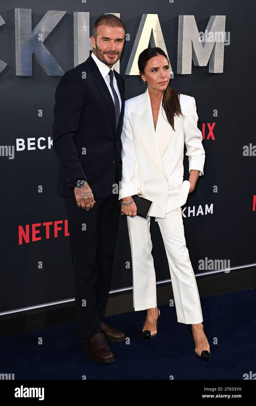 London, UK. October 3rd, 2023. David Beckham and Victoria Beckham ...