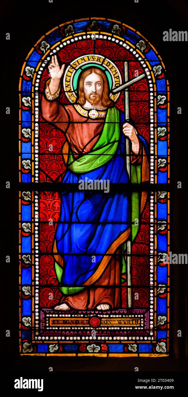 Jesus Christ the Most Holy Redeemer – Sanctissimus Redemptor. A stained ...