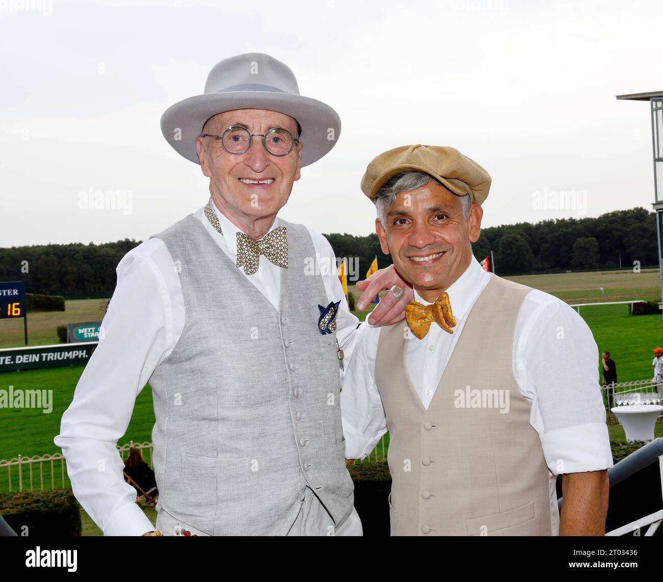 Günther Krabbenhöft, Carlos Davila beim Renntag der Deutschen Einheit ...