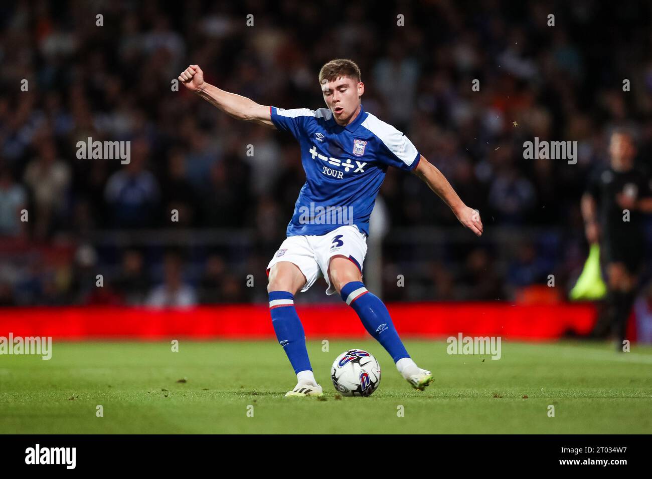 Ipswich, UK. 03rd Oct, 2023. Ipswich Town's Leif Davis during the ...