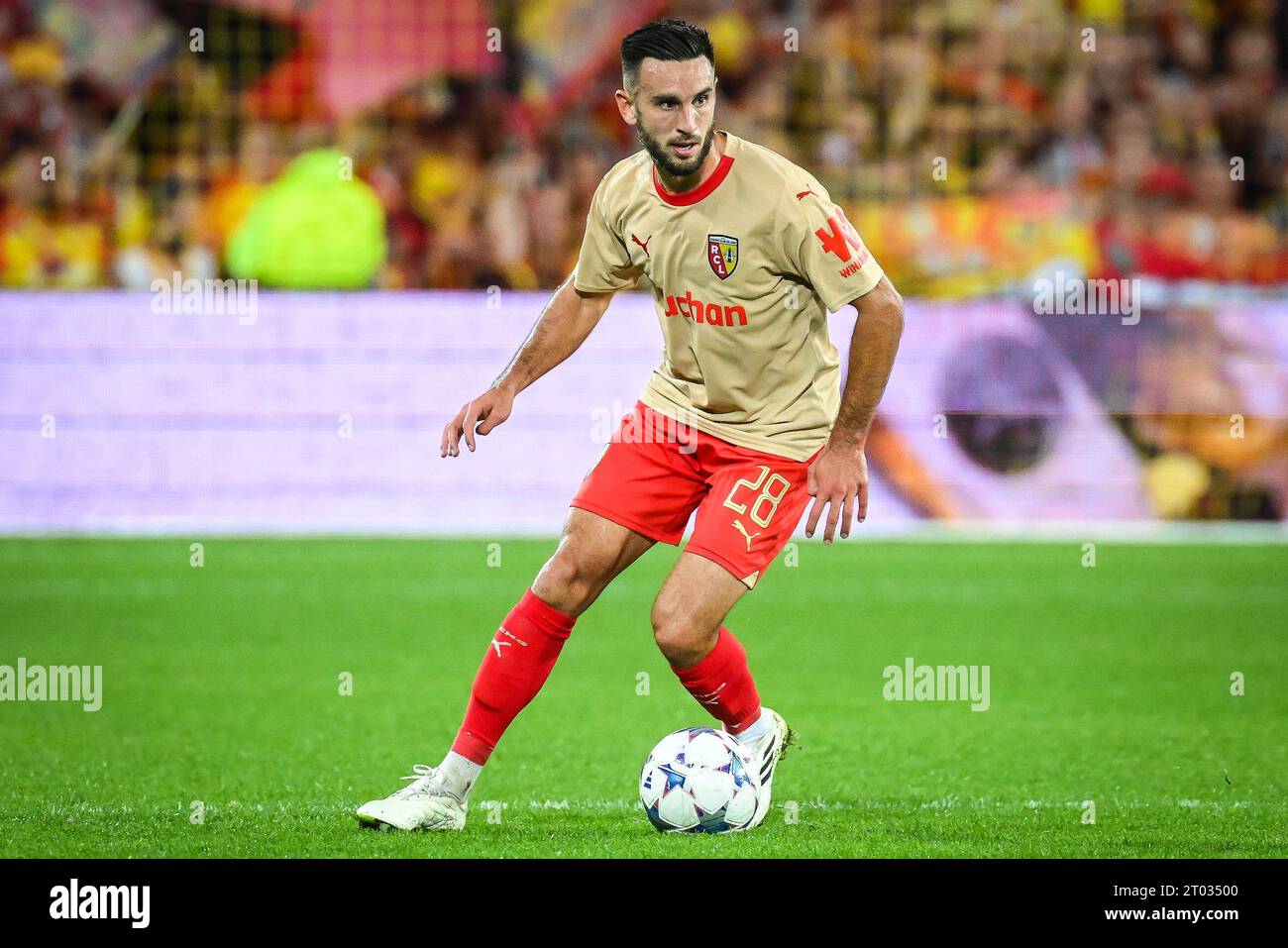 Adrien THOMASSON of Lens during the UEFA Champions League, Group B ...