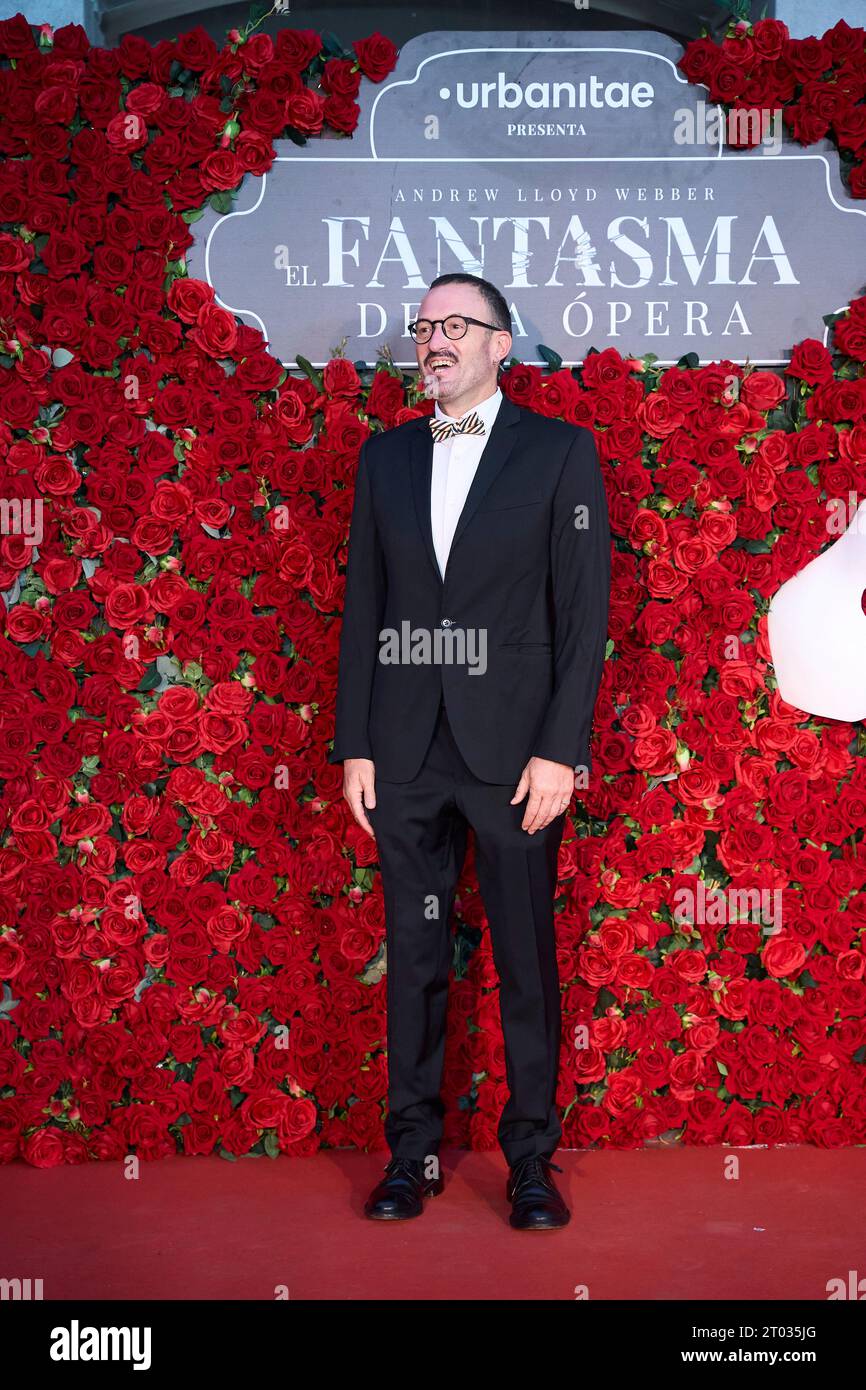 Madrid. Spain. 20231003, Alex O’Doherty attends 'The Phantom of the ...