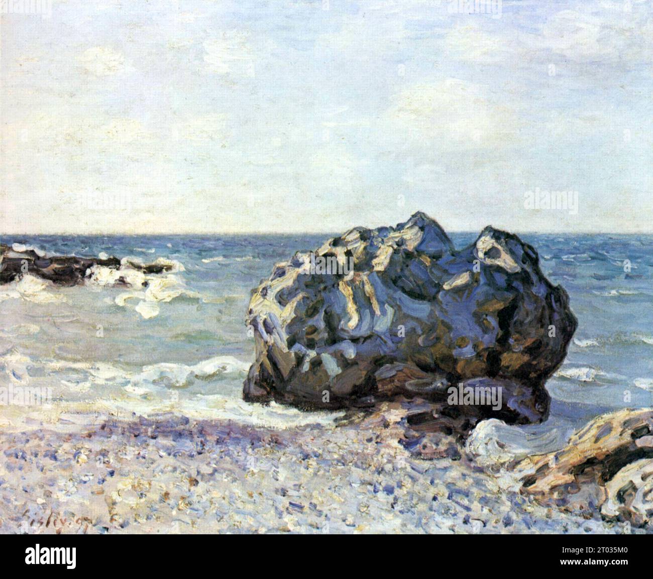 Seaside, Langland (1887), Painting by Alfred Sisley Stock Photo - Alamy
