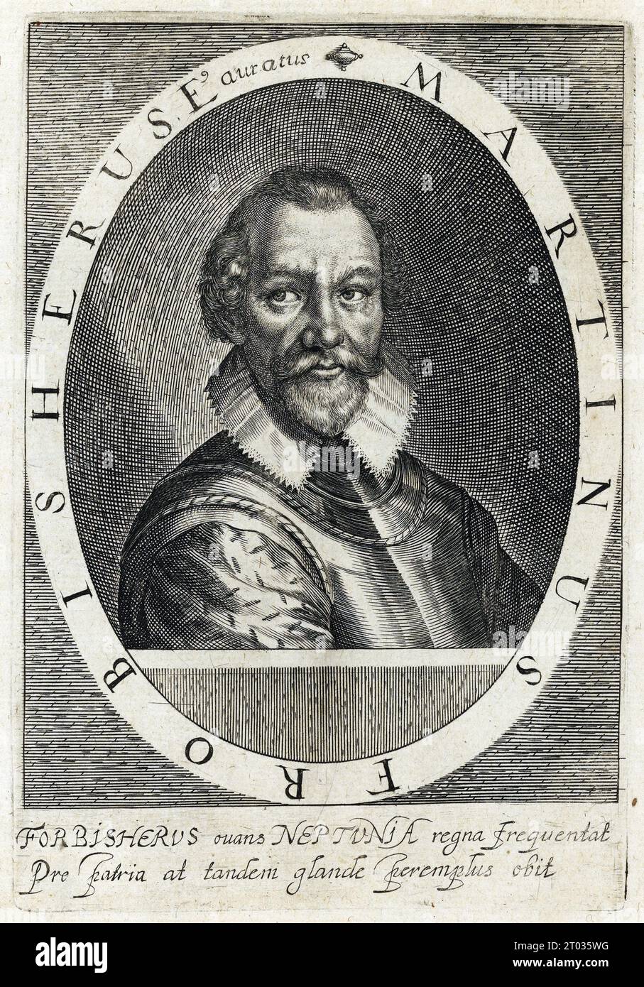 Portrait of explorer Martin Frobisher. Sir Martin Frobisher (1535 ...