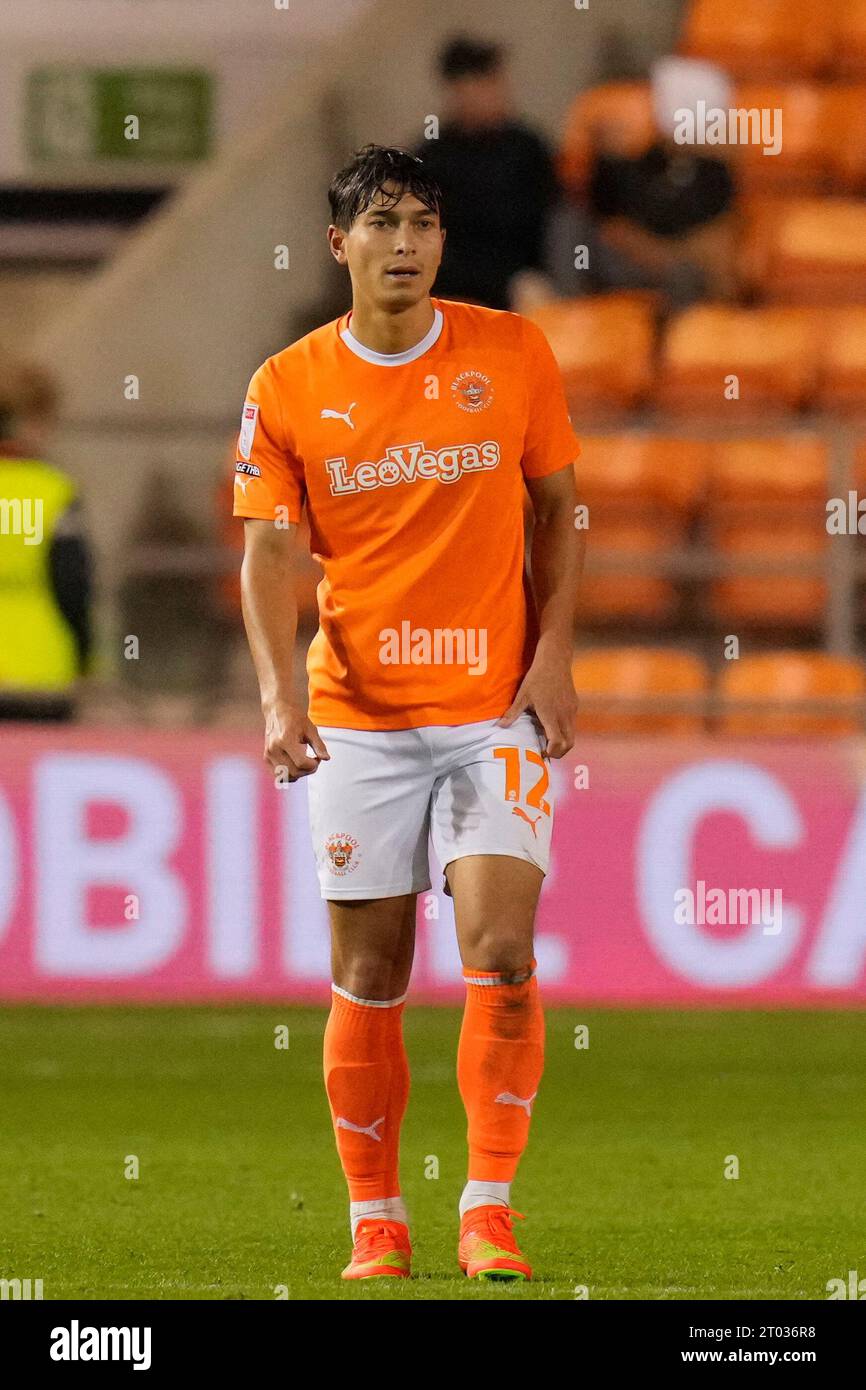 Goal scorer Kenny Dougall #12 of Blackpool during the Sky Bet League 1 ...