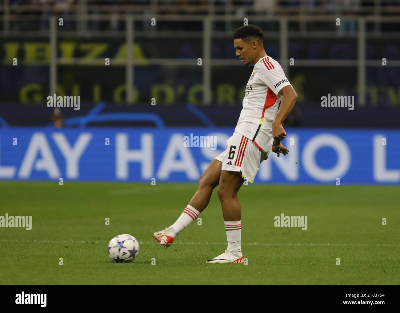 Milan, Italy. 03rd Oct, 2023. Alexander Bah of Benfica during the UEFA ...