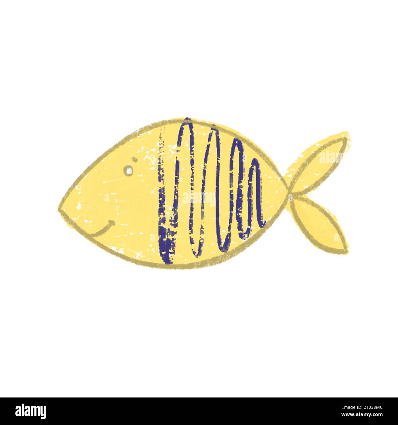 fish drawn with crayons, pictures drawn with oil pastels, sea ...