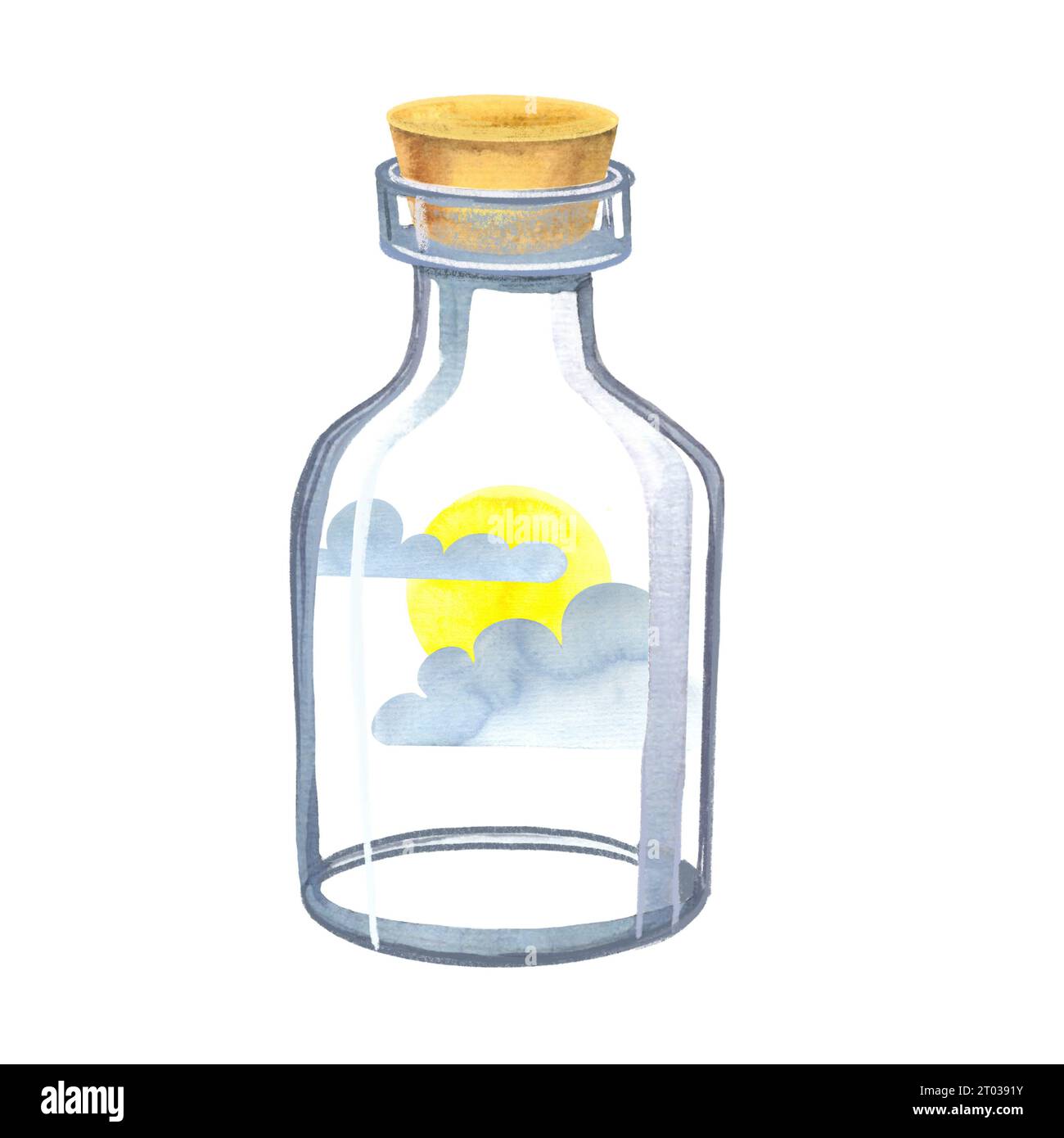 Watercolors in landscape Cut Out Stock Images & Pictures - Alamy