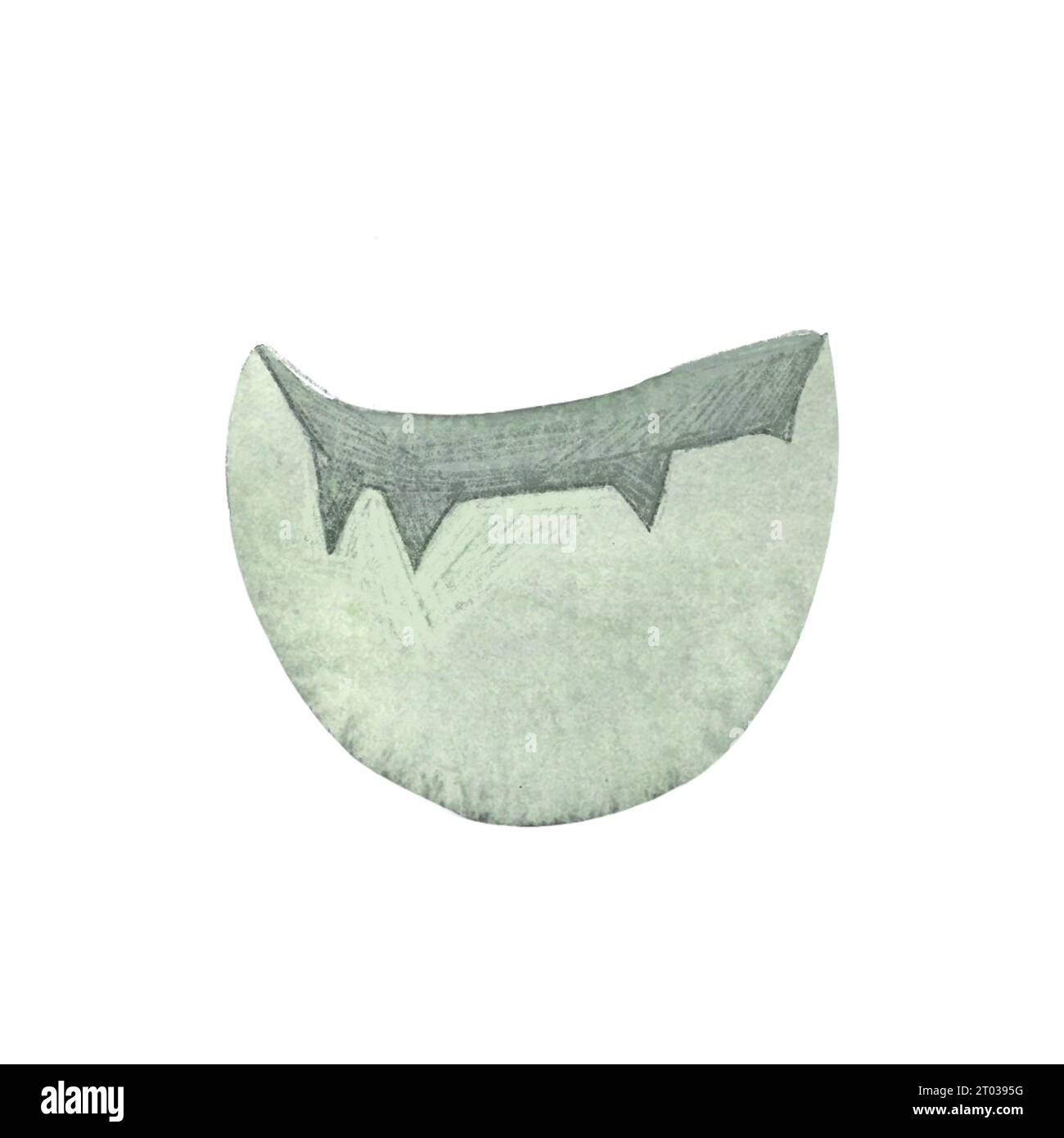 egg shell painted in watercolor, hand drawn illustration Stock Photo ...