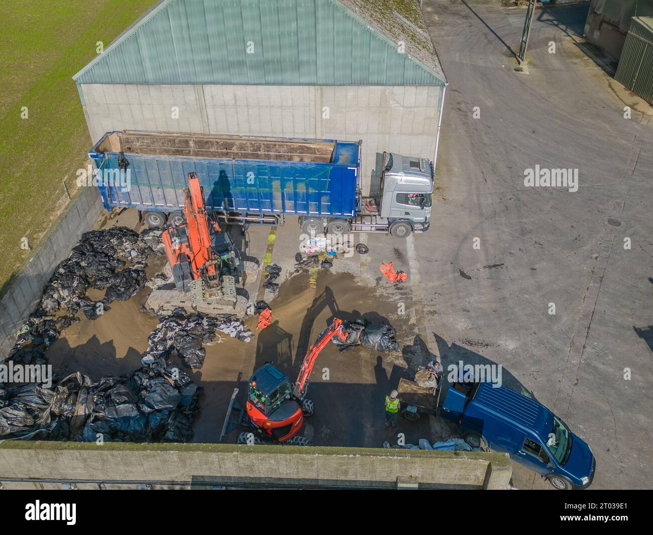 Recycling farm plastics at Timoleague, Co. Cork. October 2023 Stock ...