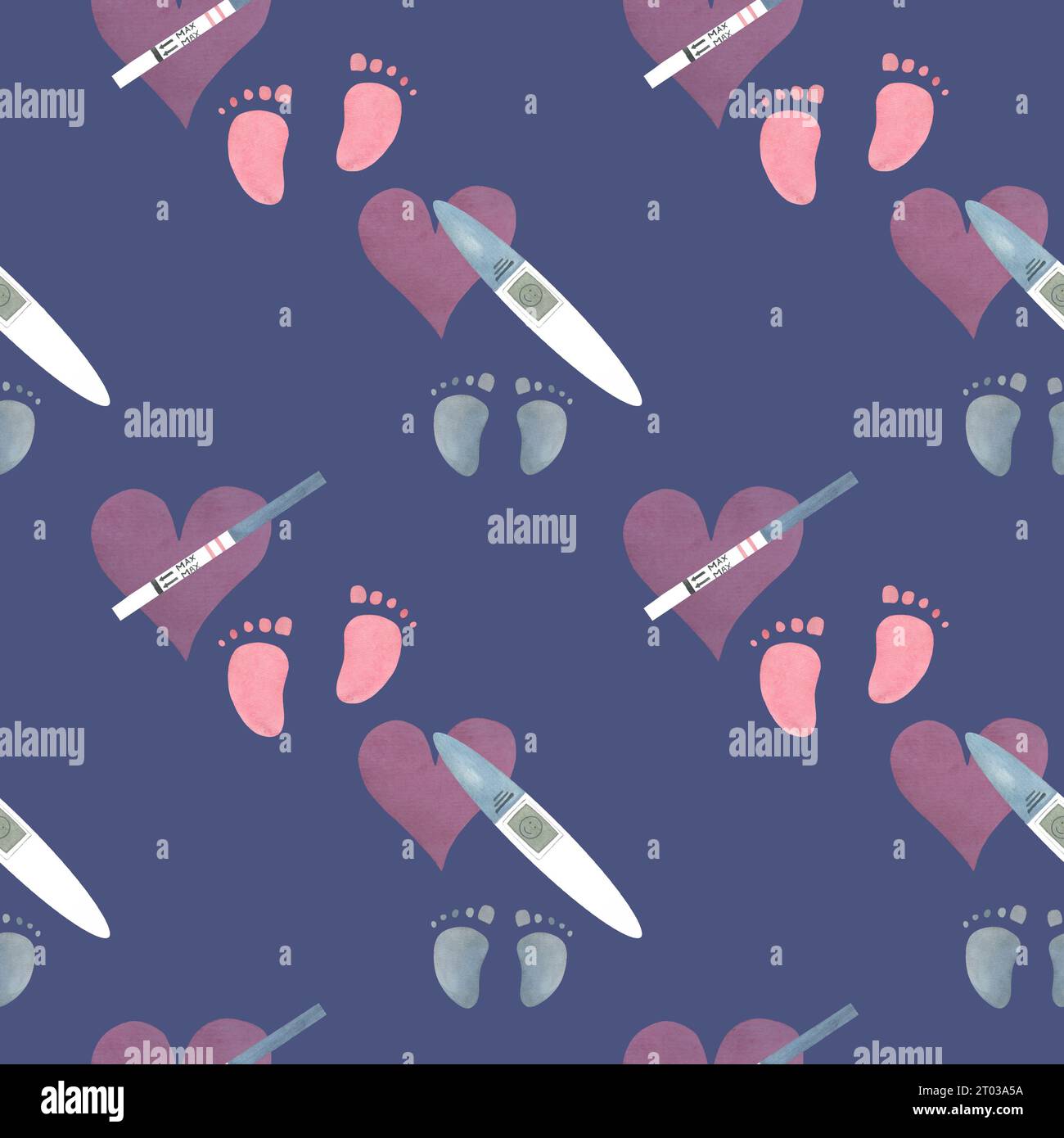 pattern with positive pregnancy test, IVF planning, expecting baby ...