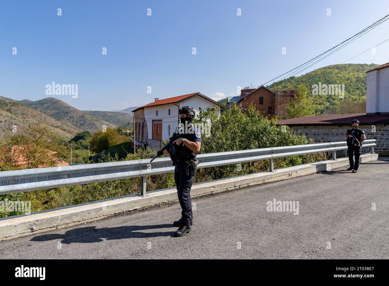 Kosovo border police hi-res stock photography and images - Alamy