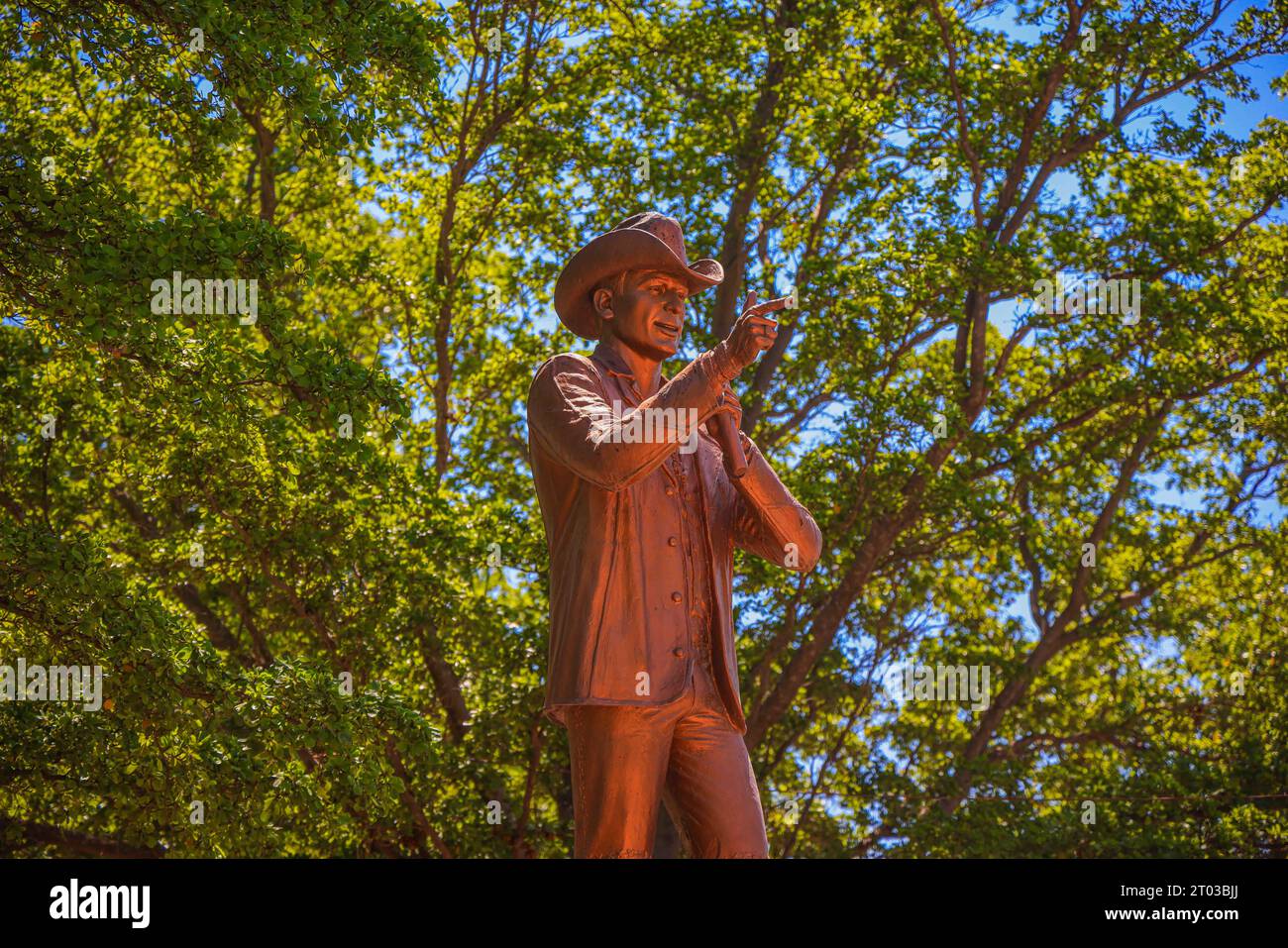 Monument to Valentin Elizalde, singer of Sinaloan Band music or ...