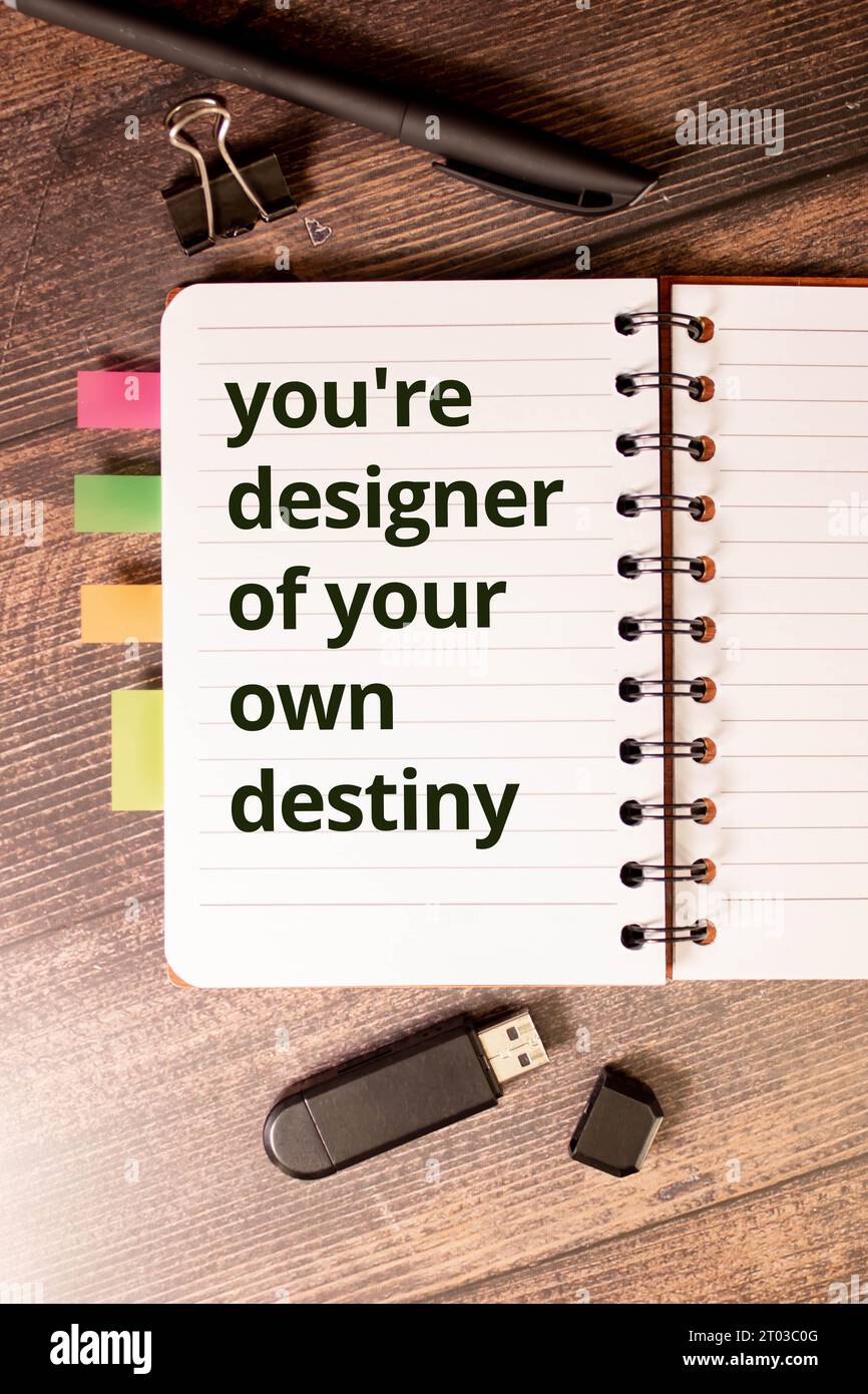 You are the designer of your own destiny hi-res stock photography and ...