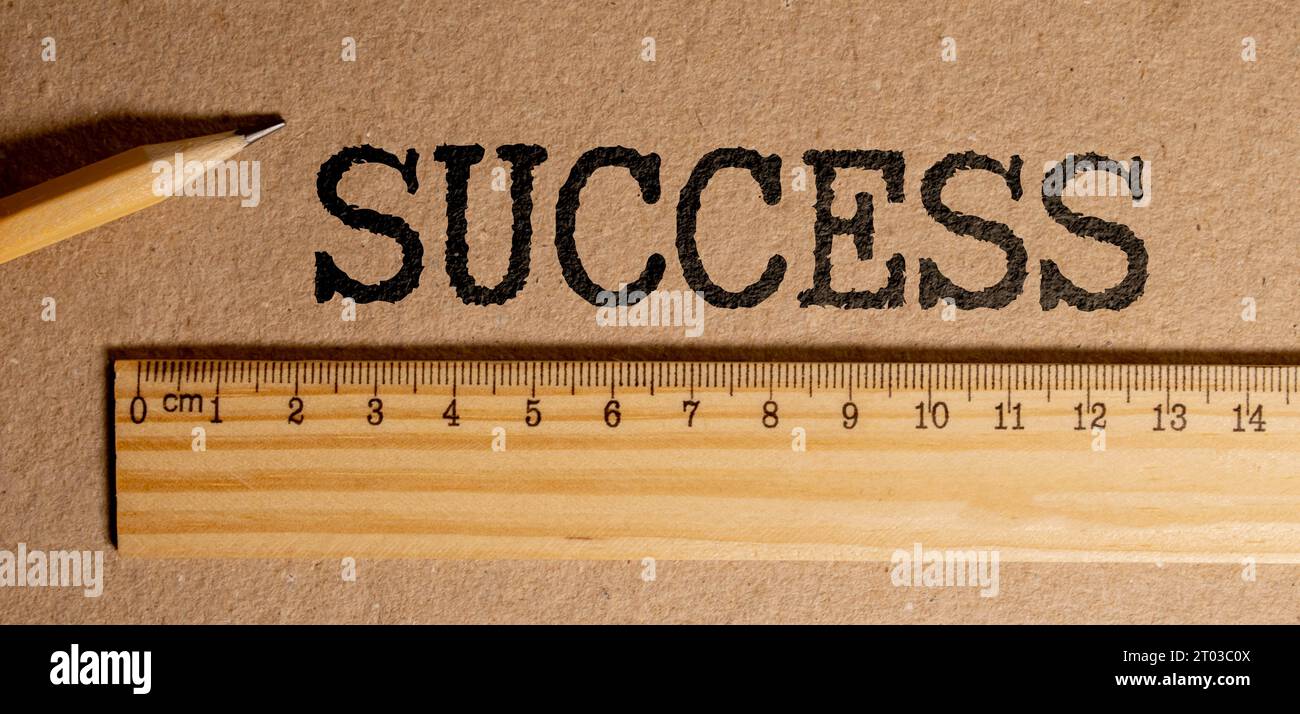FAILURE SUCCESS text written on notebook on chart and diagram Stock ...