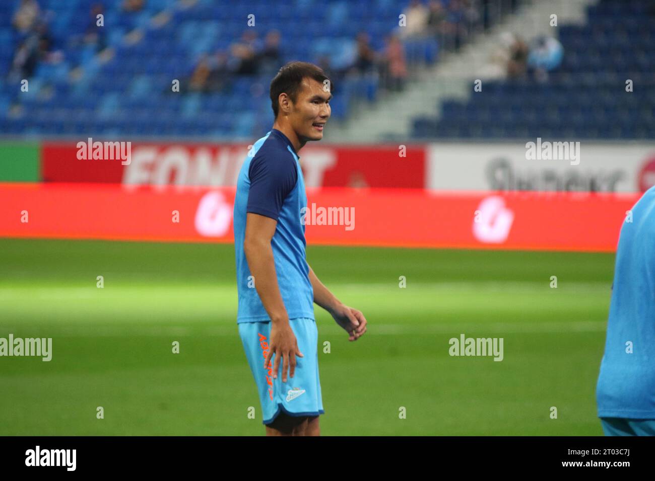 Saint Petersburg, Russia. 03rd Oct, 2023. Nuraly Alip (28) of Zenit ...