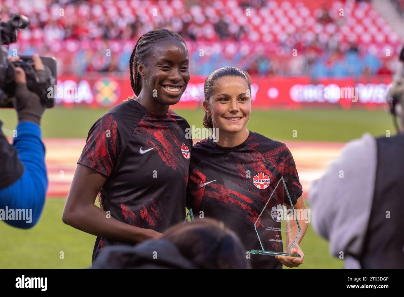 Toronto, ON, Canada - September 26, 2023: Simi Awujo #22 and Jessie ...