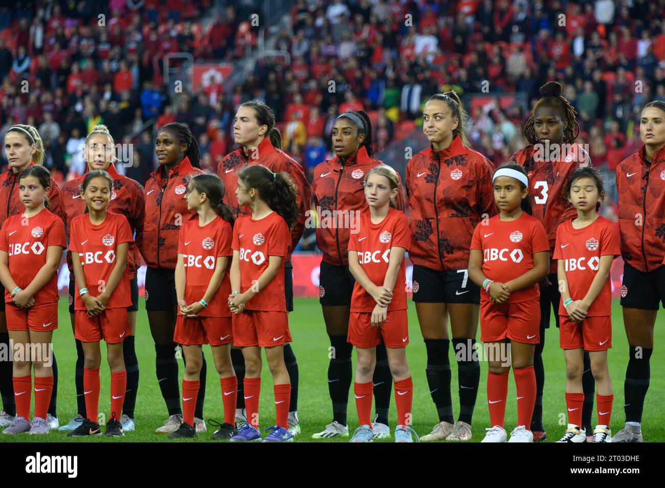 Toronto, ON, Canada - September 26, 2023: Canadian National Women team ...