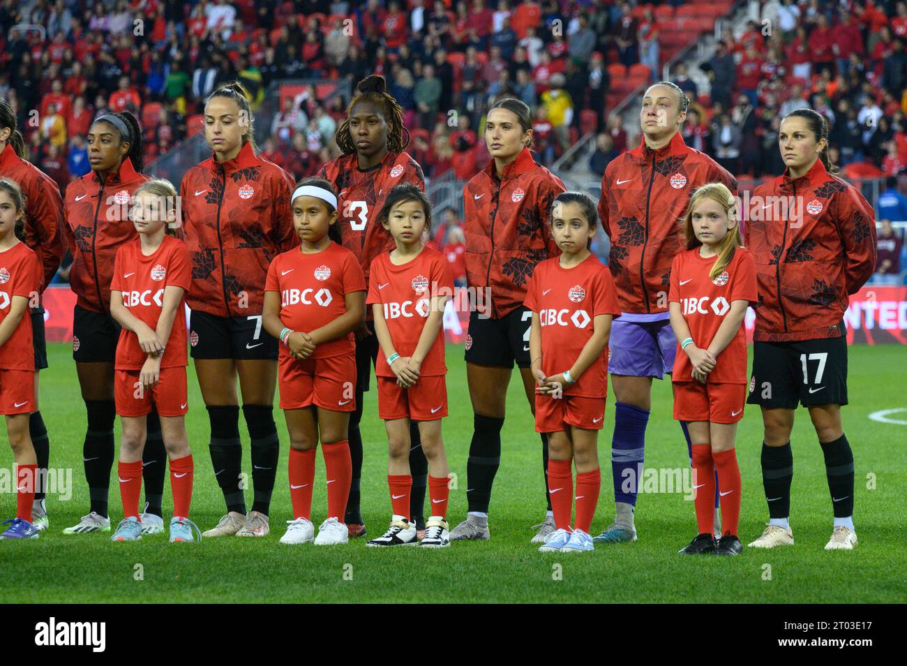 Toronto, ON, Canada - September 26, 2023: Canadian National Women team ...