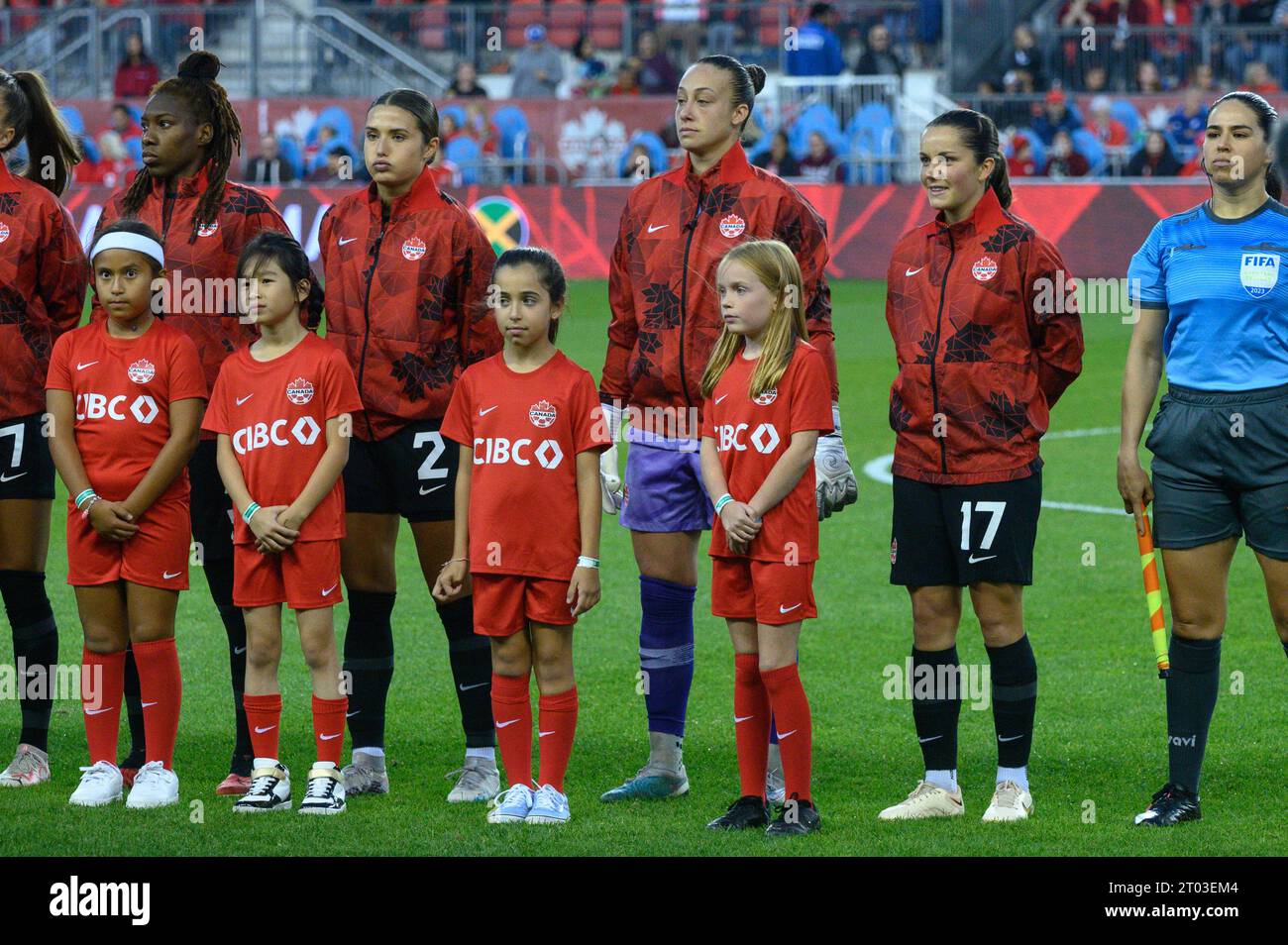 Toronto, ON, Canada - September 26, 2023: Canadian National Women team ...