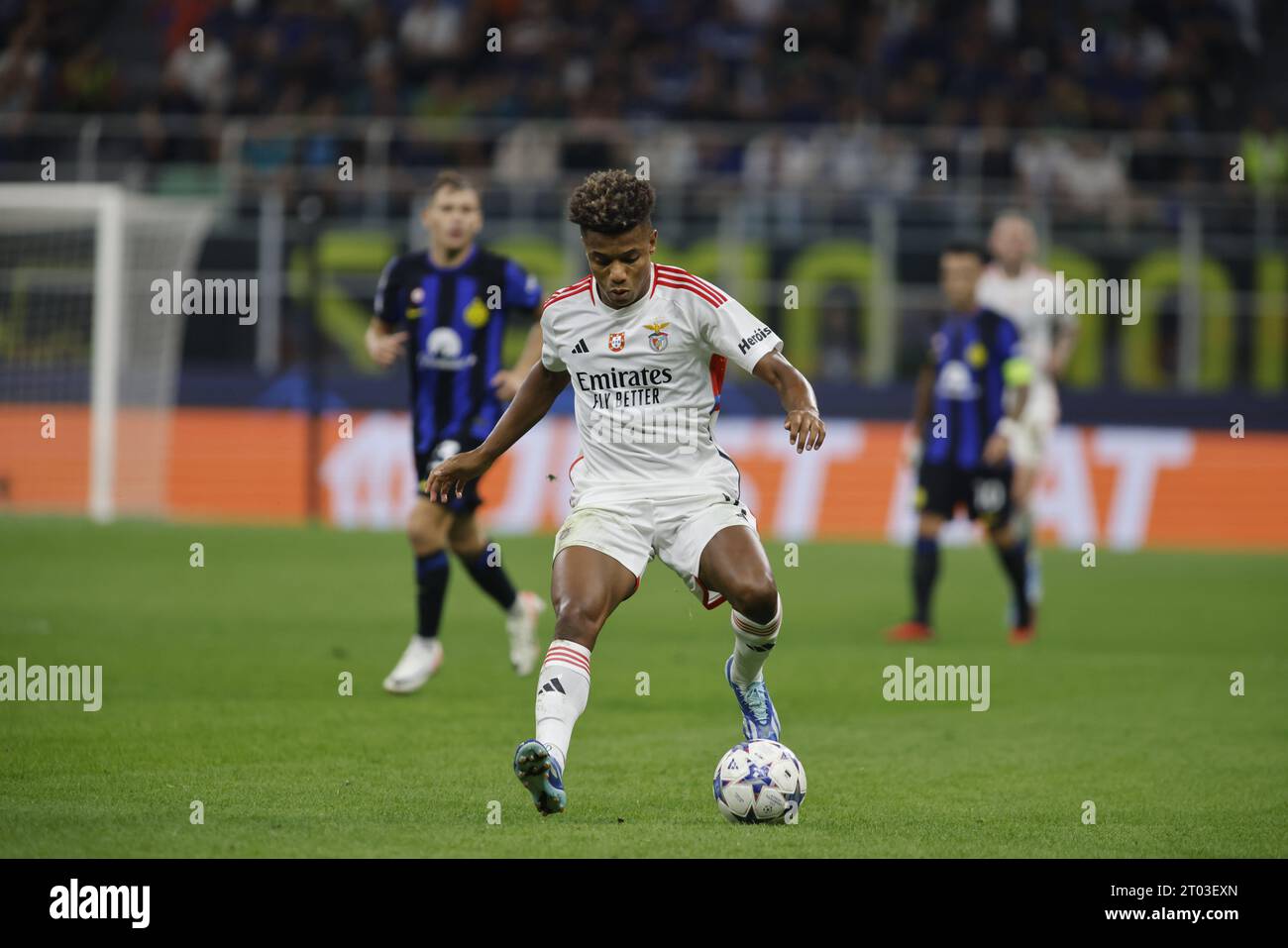 Milan, Italy. 03rd Oct, 2023. David Neves of Benfica during the UEFA ...