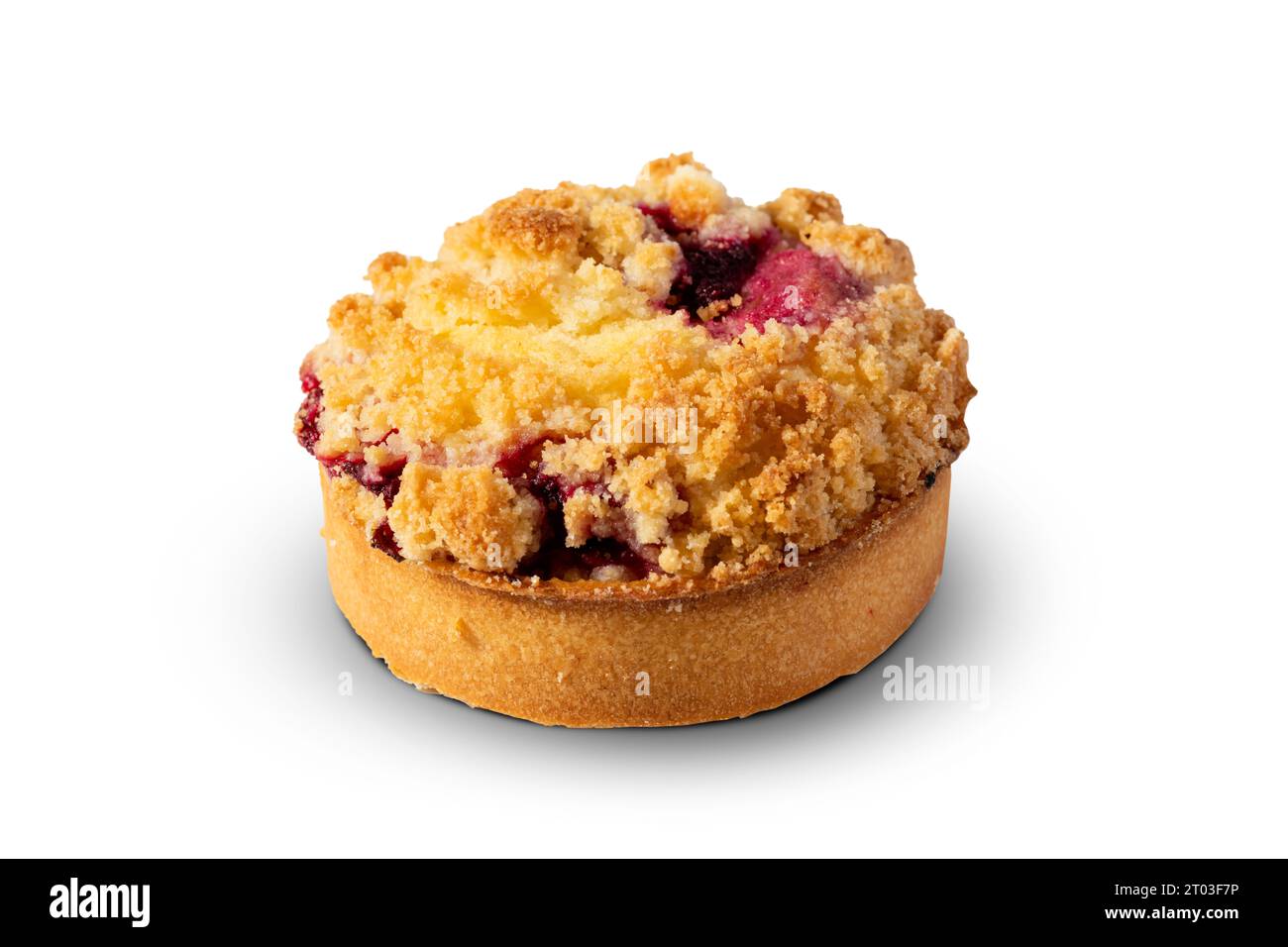 A sumptuous round strawberry cake steals the spotlight against a ...