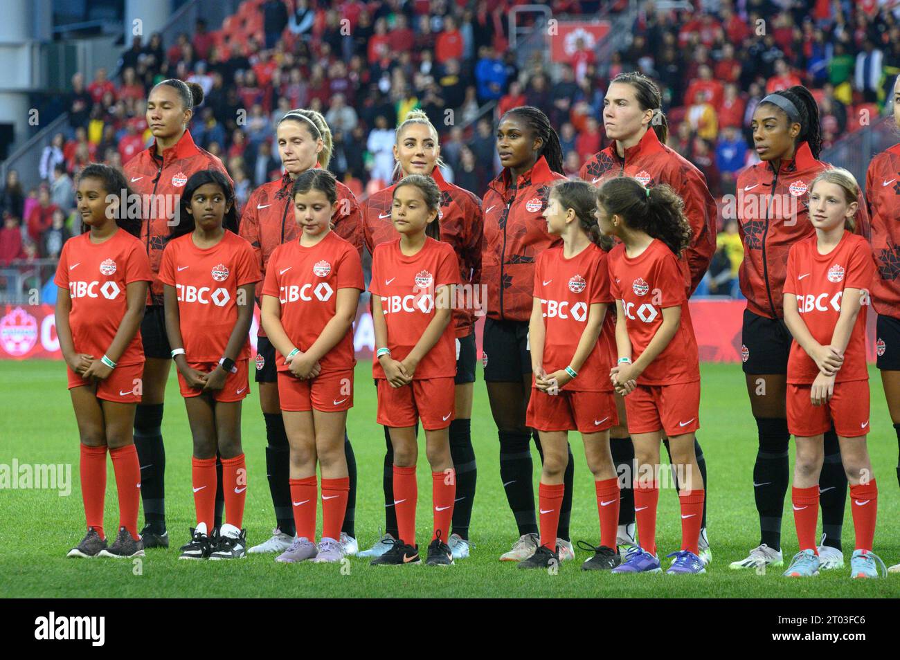 Toronto, ON, Canada - September 26, 2023: Canadian National Women team ...