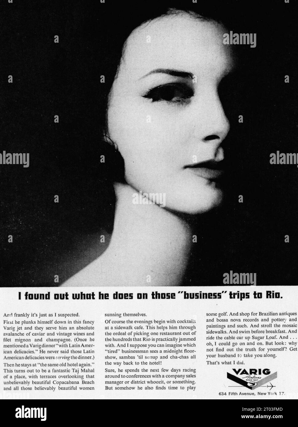 1960s advert woman Black and White Stock Photos & Images - Alamy