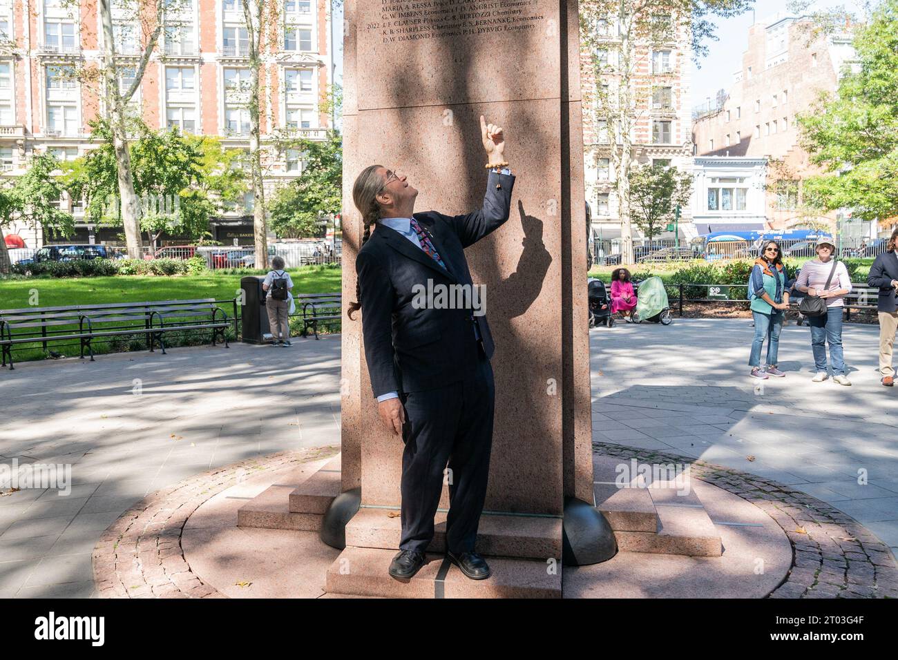 New York, USA. 03rd Oct, 2023. Philip H. Dybvig, who won Nobel Prize in ...