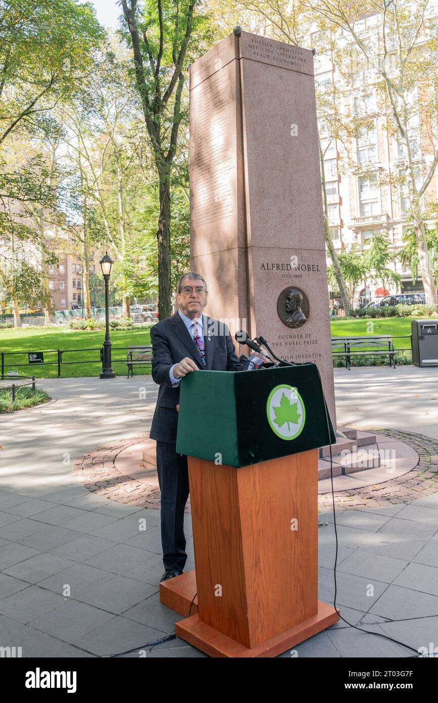 New York, USA. 03rd Oct, 2023. Philip H. Dybvig, who won Nobel Prize in ...