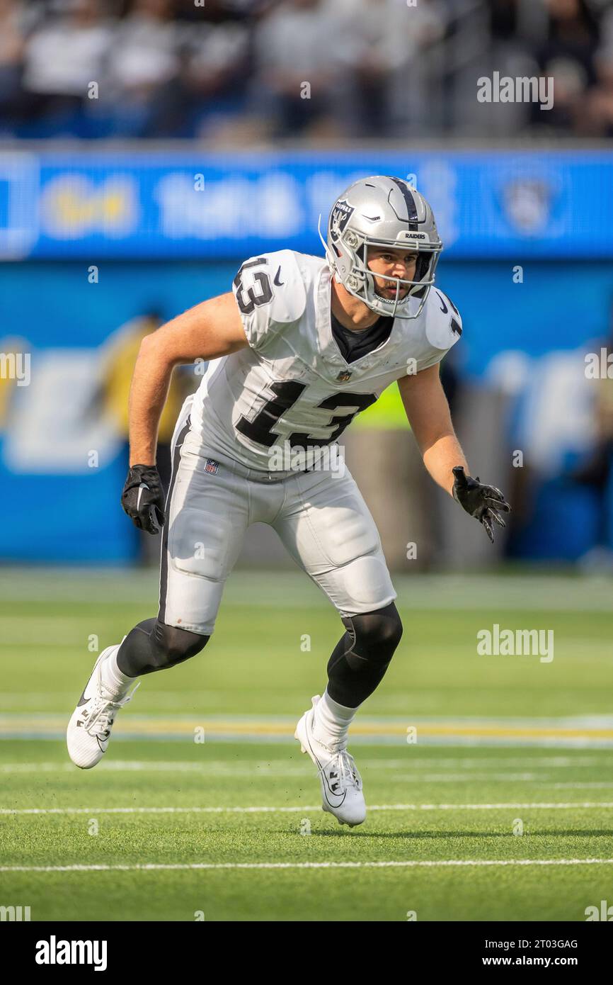 Las Vegas Raiders wide receiver Hunter Renfrow (13) against the Los ...
