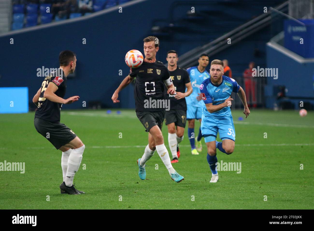 Saint Petersburg, Russia. 03rd Oct, 2023. Yan Kazaev (10) of Baltika ...
