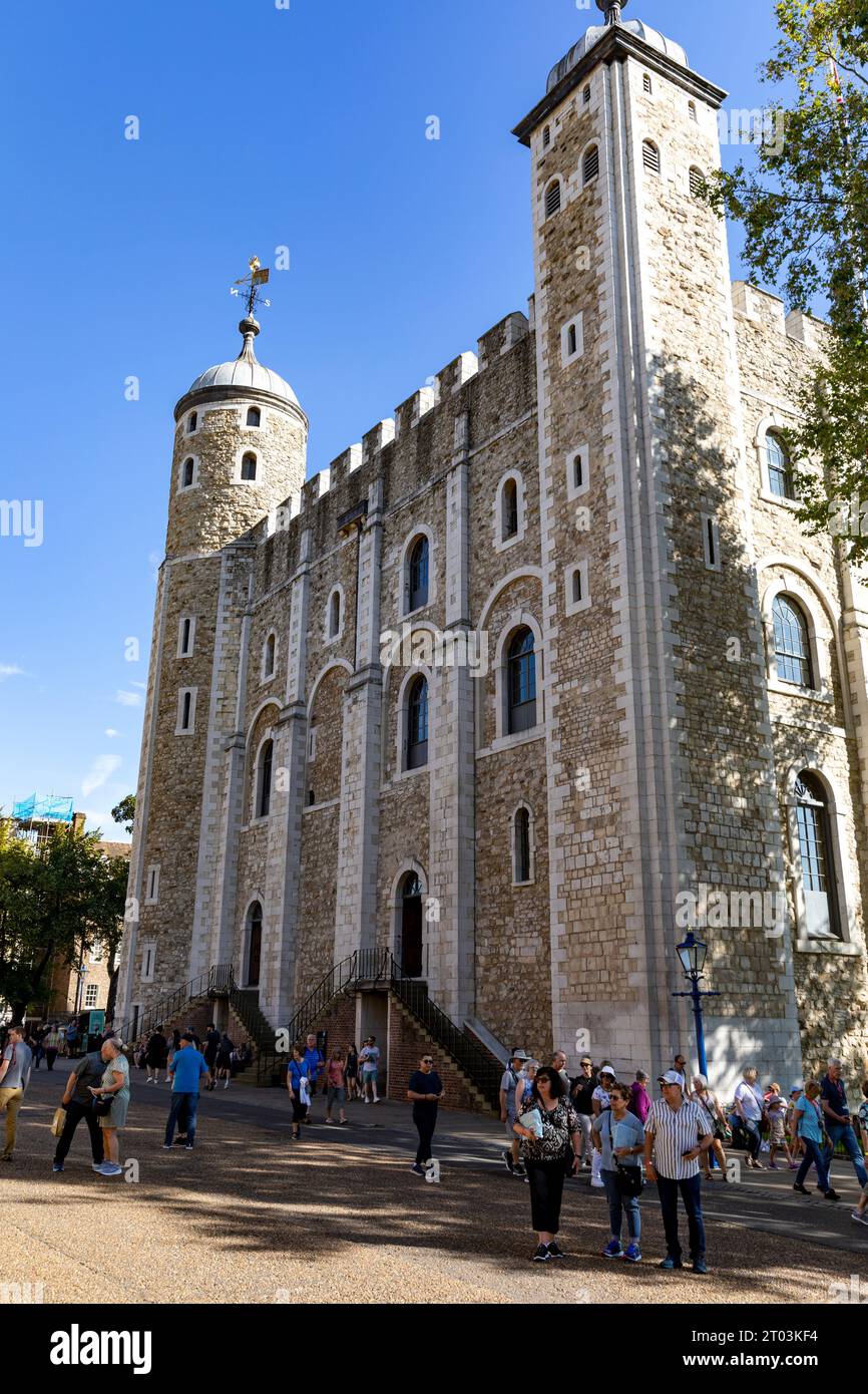 White Tower the central castle part of Tower of London, built by ...