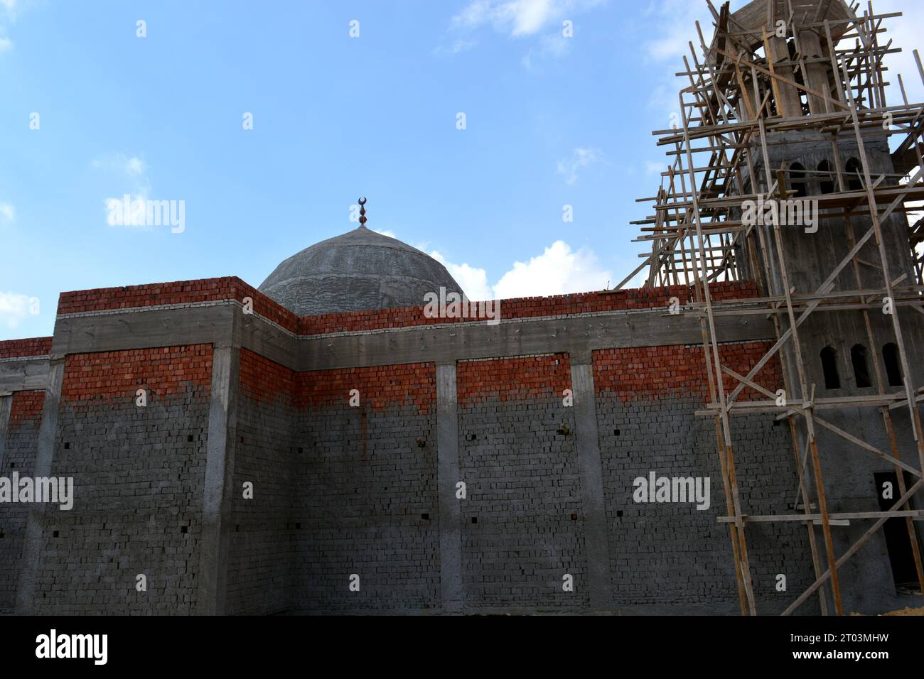 A new mosque under construction, building a new grand Masjid mosque in ...