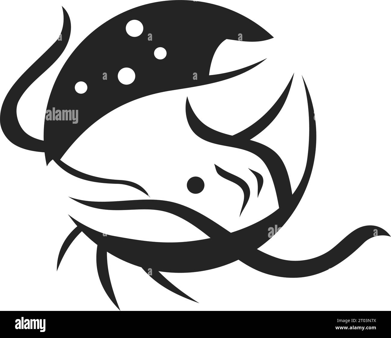 catfish logo template Isolated. Brand Identity. Icon Abstract Vector ...