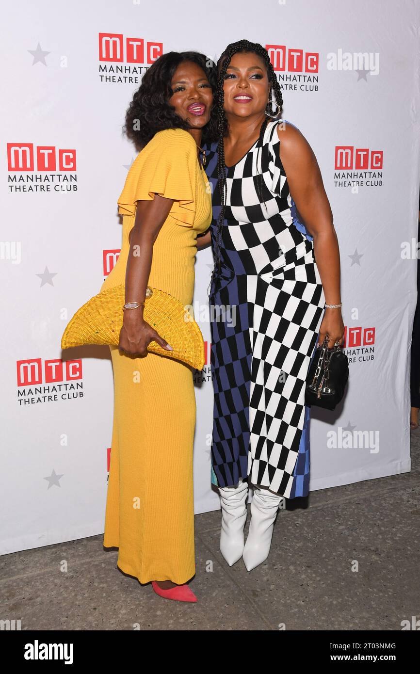 New York, USA. 03rd Oct, 2023. LaChanze and Taraji P. Henson attending ...