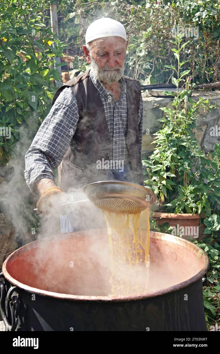 Diyarbakir, Turkey. 01st Oct, 2023. An elderly Kurdish villager is seen ...