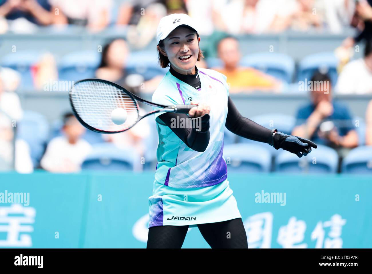 Hangzhou, China. 4th Oct, 2023. Emina Watanabe (JPN) Soft Tennis : Women's Team Preliminary ...